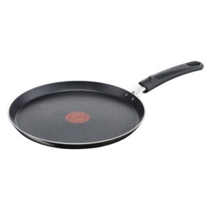 tefal b55509 easy cook and clean crepe pan 25 cm | non-stick coating | safe | thermal signal | stable base | ideal shape | healthy cooking | black