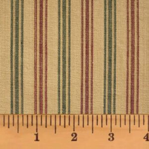 vintage christmas stripe cotton homespun plaid fabric by jcs - sold by the yard