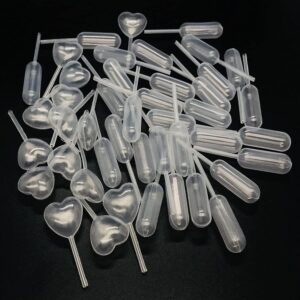 100 Pcs Cupcakes Pipettes, 4ml Dessert Pipettes, Plastic Strawberry Pipettes Mini Pipettes for Chocolate, Birthday Party and Holiday Decoration