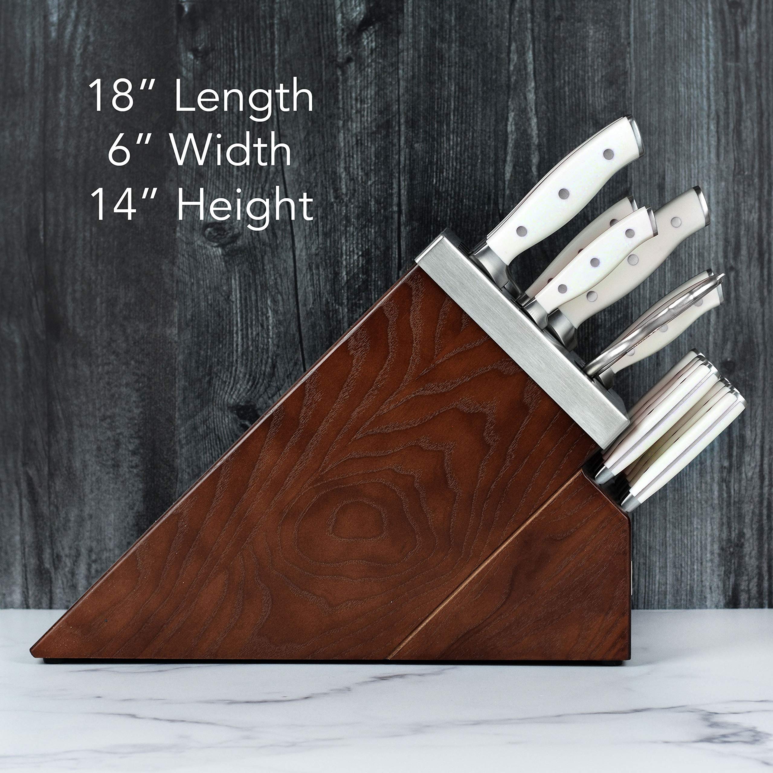 Henckels Forged Accent 20 Piece Self Sharpening Knife Block Set with Off-White Handles