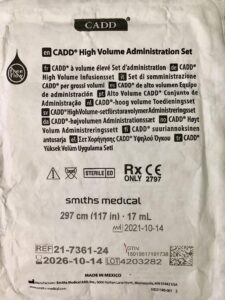 cadd high volume administration set 21-7361-24