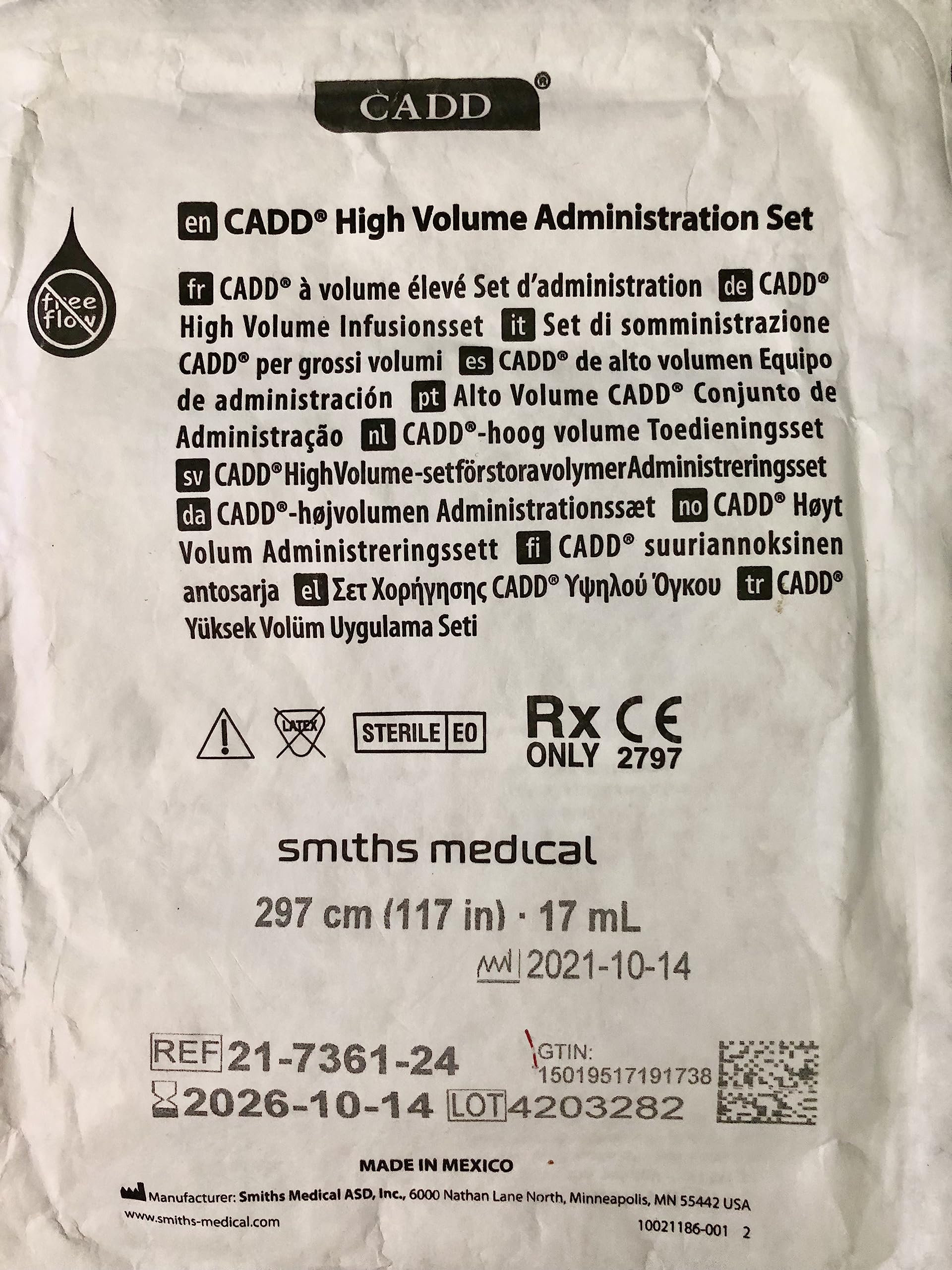 CADD High Volume Administration Set 21-7361-24