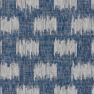 Novogratz by Momeni Villa Turin Blue Indoor/Outdoor Area Rug 2' X 10' Runner