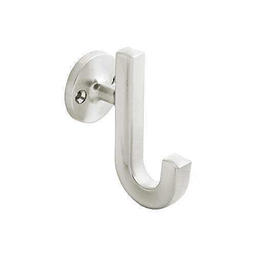 Hickory Hardware H077888SN-5B Woodward Collection Hook 1-1/8 Inch Center to Center Satin Nickel Finish (5-Pack)