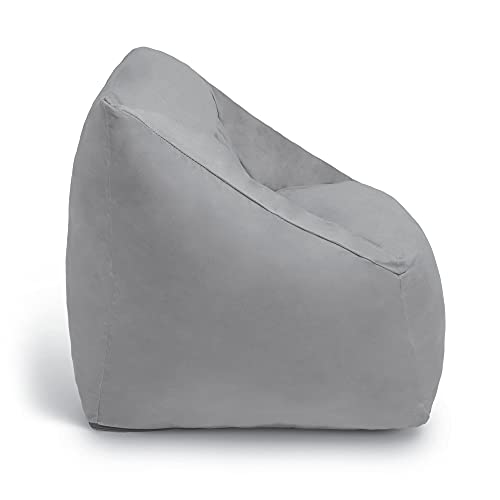 Delta Children Cozee Cube Chair, Kid Size (For Kids Up To 10 Years Old), Alloy