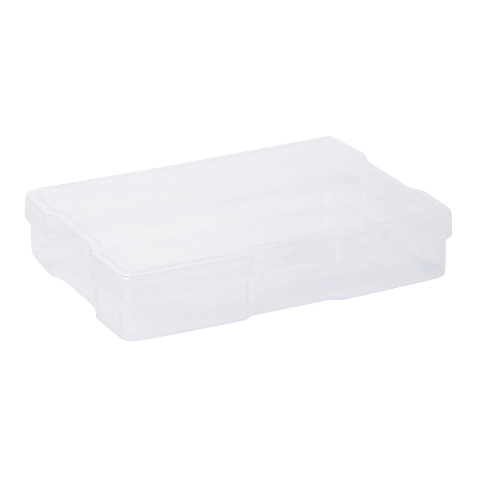 Clear Photo Storage Box, 1 Container for 4x6 Inch Pictures with 16 Inner Cases (17 Pieces)