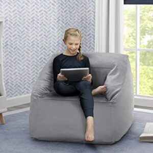 Delta Children Cozee Cube Chair, Kid Size (For Kids Up To 10 Years Old), Alloy