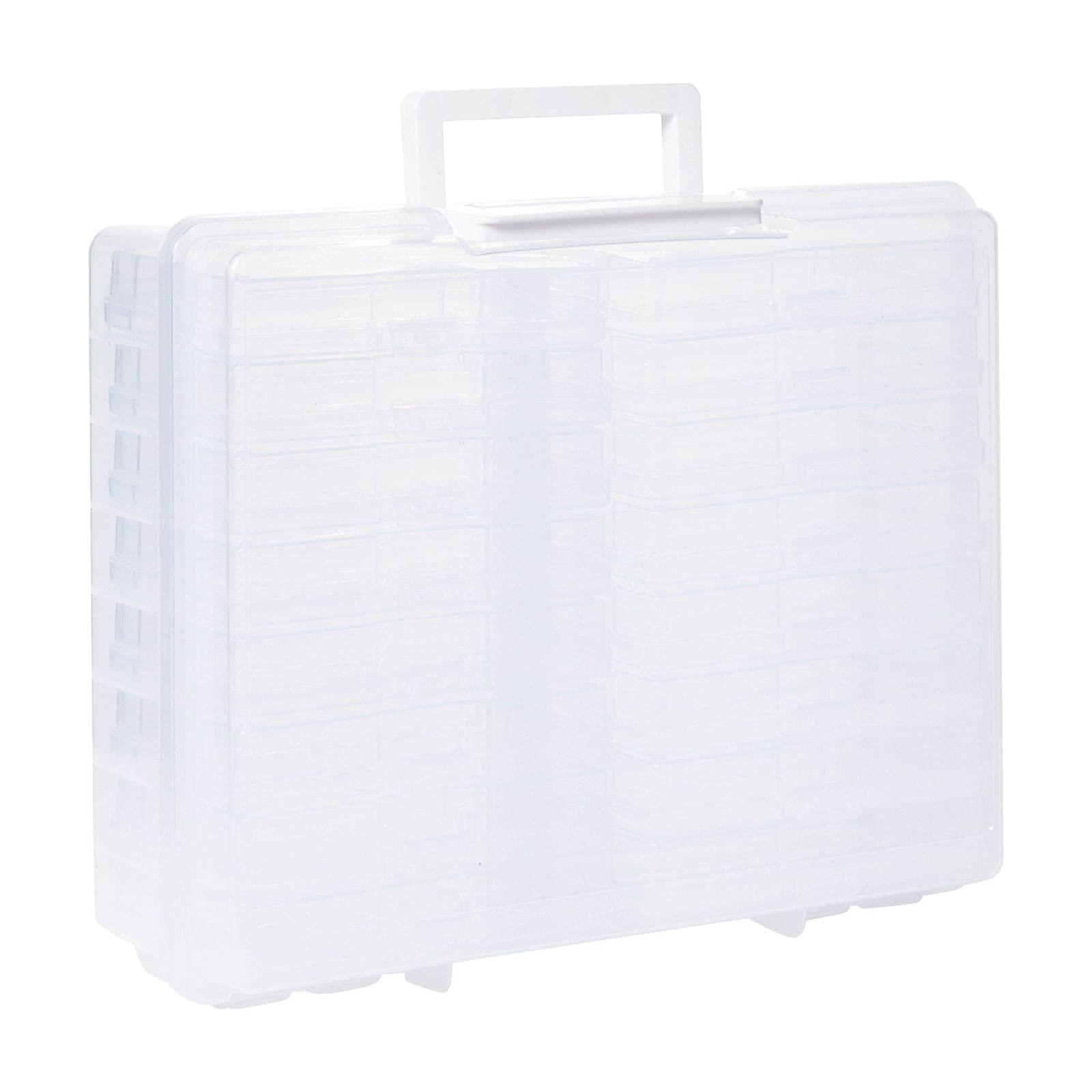 Clear Photo Storage Box, 1 Container for 4x6 Inch Pictures with 16 Inner Cases (17 Pieces)