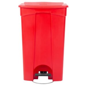 pro&family 23 gallon/ 87 liters/ 87 liters red rectangular foot operated hands-free trash can. trash bin waste basket garbage bin recycle bin kitchen garbage can with lid recycle bin