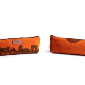 Dalaitti SCMR02/7 Pen Case, Leather, Roma, Orange