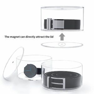 NIUBEE Belt Organizer, Acrylic 5 Layers Belt Case Storage Holder and Display for Accessories like Jewelry,Watch,Bracelets