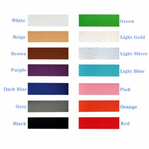 OZXCHIXU 14 Pieces Faux Leather Sheets,8" x 12" A4 Solid Colors Soft PU Faux Leather Fabric Sheets for Bows,Leather Earrings Making DIY Craft,Keychains,Hair Accessories DIY Projects(14 Colors)