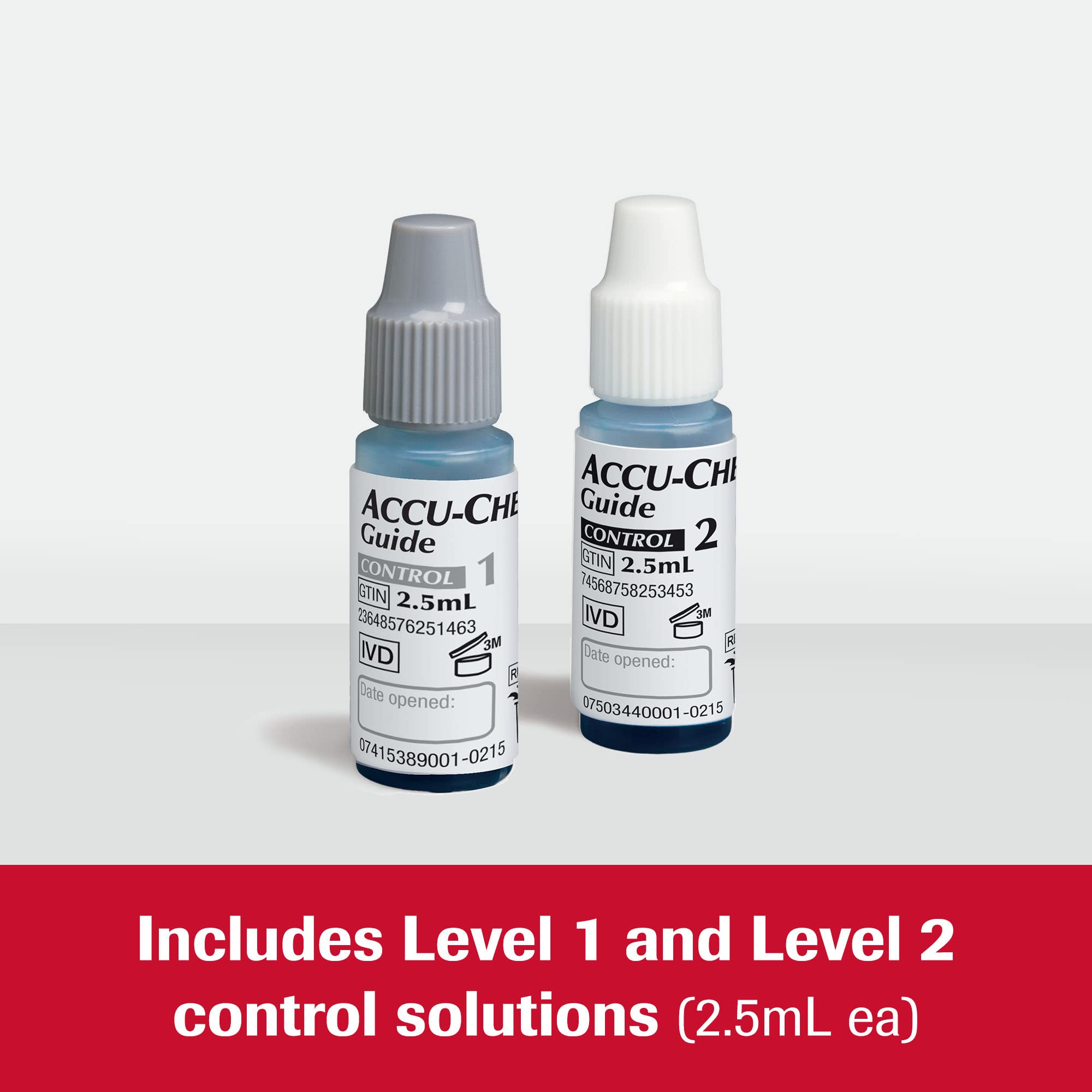 Accu-Chek Guide Me Glucose Monitor Kit for Diabetic Blood Sugar Testing: Guide Me Meter, 200 Guide Test Strips, and Control Solution