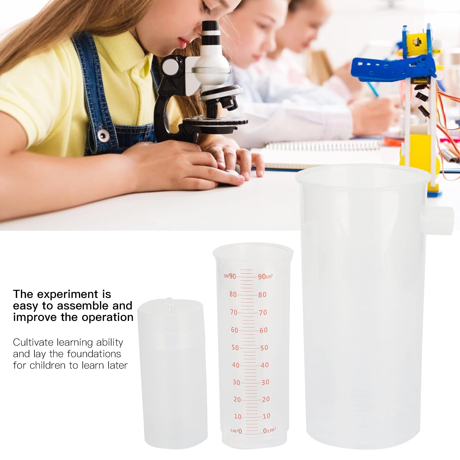 Overflow Can Plastic Beaker, Overflow Beaker Buoyancy Education Teaching Tools For Archimedes Principle