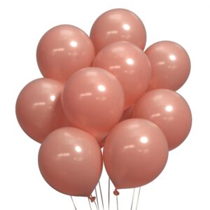 dusty pink balloons 12 inch 50 pack rose pink balloon for sweet 16 birthday engagement wedding bridal baby shower graduation birthday party decorations