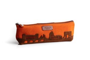 dalaitti scmr02/7 pen case, leather, roma, orange