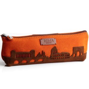 Dalaitti SCMR02/7 Pen Case, Leather, Roma, Orange