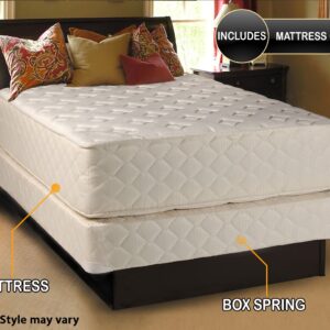 Dream Solutions USA DS USA Highlight Luxury Firm Full Size Mattress Only with Mattress Cover Protector - Fully Assembled, Innerspring Coils, Premium Edge Guards, Longlasting Comfort