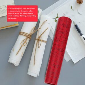 Milisten Poster Tube Portable Expandable Blueprint Drafting Document Art Storage Hard Tube Calligraphy Painting Tubes Paper Drawing Mailing Tubes