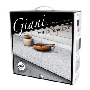 giani granite countertop paint kit 2.0-100% acrylic (white diamond)