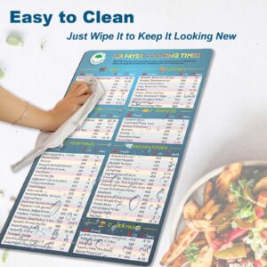 Air Fryer Magnetic Cheat Sheet Set, Airfryer Accessory Magnet Cooking Times, Air Fryer Accessories Cookbook Quick Reference Guide for Cooking and Frying, FlyingLeaves