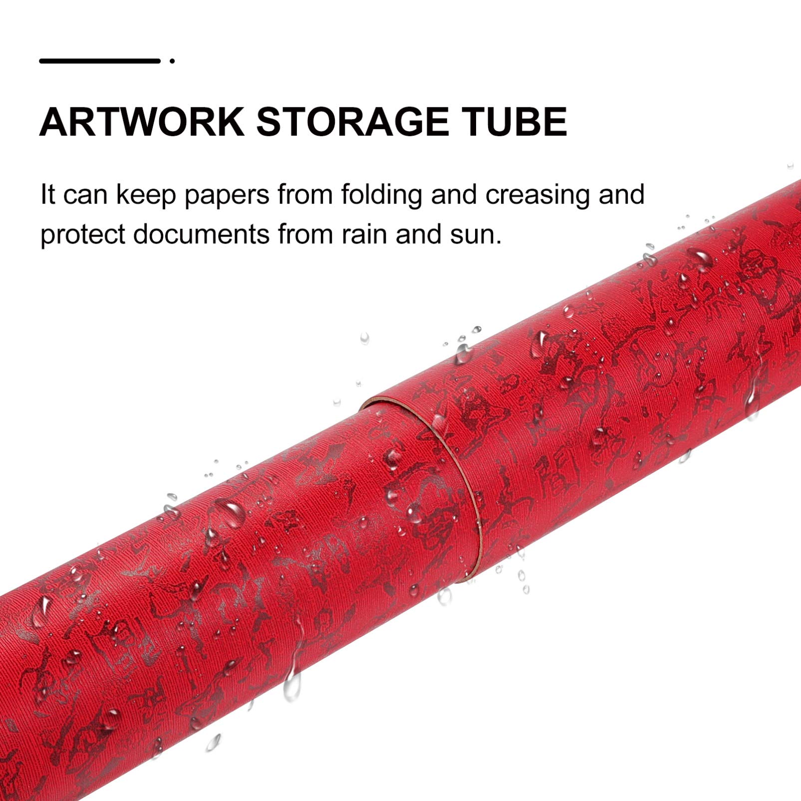 Milisten Poster Tube Portable Expandable Blueprint Drafting Document Art Storage Hard Tube Calligraphy Painting Tubes Paper Drawing Mailing Tubes