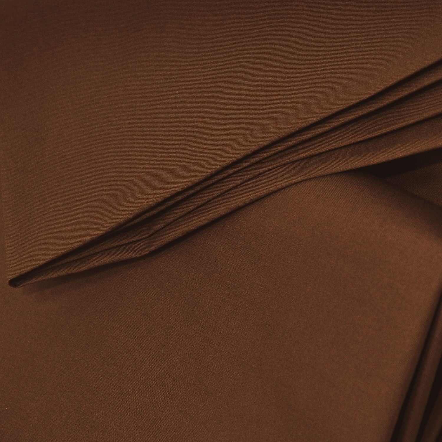 Cotton Fabric for Quilting and Crafting 62 Inches Width by The Yard Entelare(Brown 1Yard)