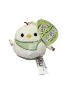 kellytoy 3.5” squishmallows backpack clip ons plush pillow (todd chick with bandanna)