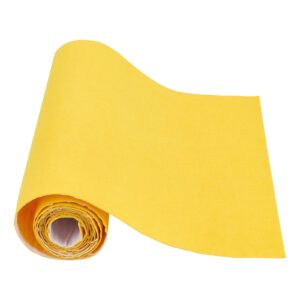 benecreat 15.7x78.7" self-adhesive felt fabric yellow shelf liner for festival decor cup mat making and jewelry box decoration, 1mm thick