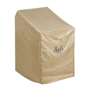 bali outdoors stackable patio chair cover waterproof outdoor patio furniture cover, brown