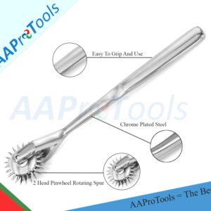 AAProTools Set of 7 Pcs Diagnostic Neurological Wartenberg Sensory Pinwheel Pin Wheel 1, 2, 3, 4, 5, 7, 10 Head