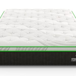 Kiwi Firm Twin Natural Mattress/ 12.5” Memory Foam Feel/Organic/Bed-in-a-Box/Made in USA