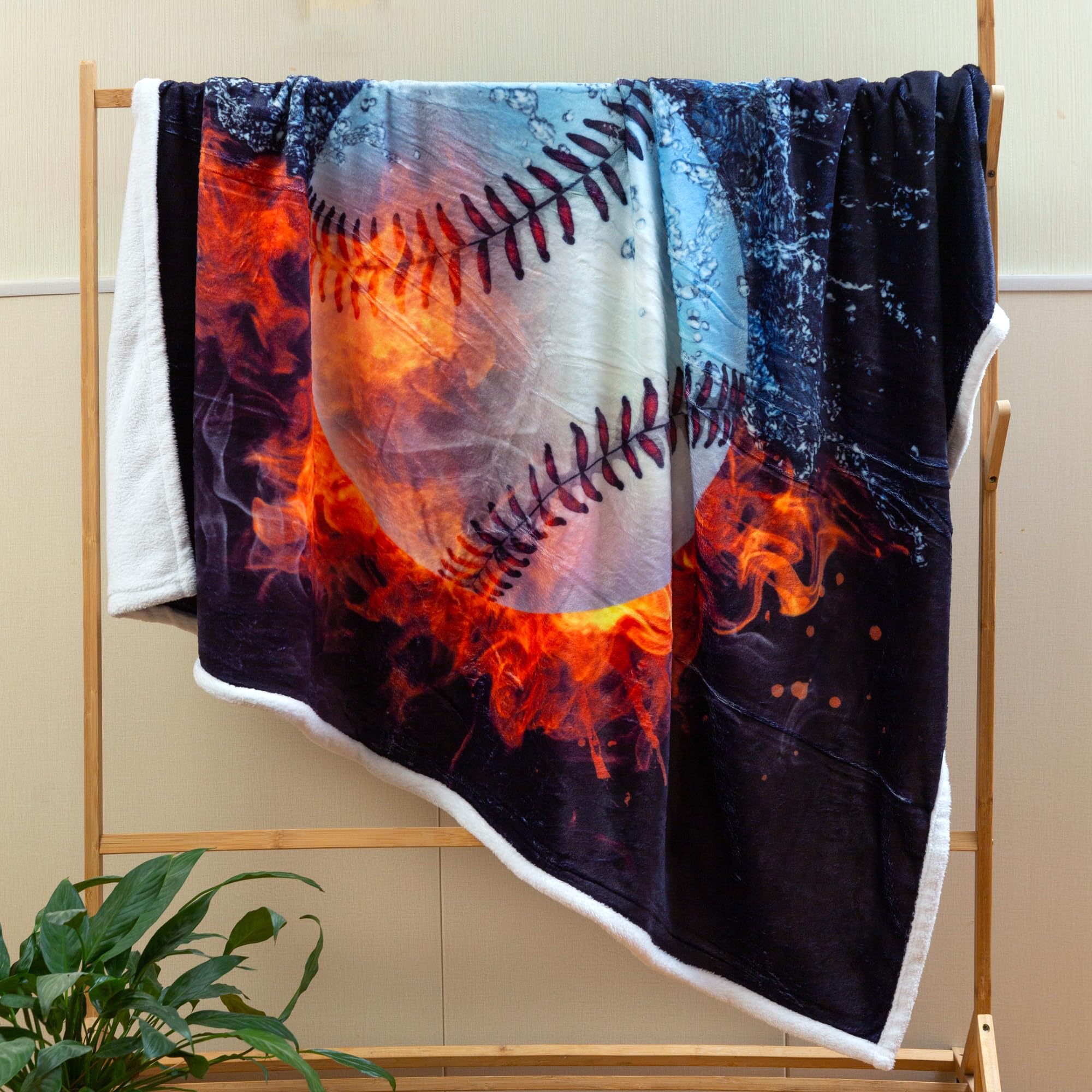 Sviuse Baseball Blanket Baseball Gifts for Boys and Adults Baseball Stuff for Baseball Lover Soft Sports Fleece Throw Blanket Baseballs Printed Blanket All Season (50"x60")