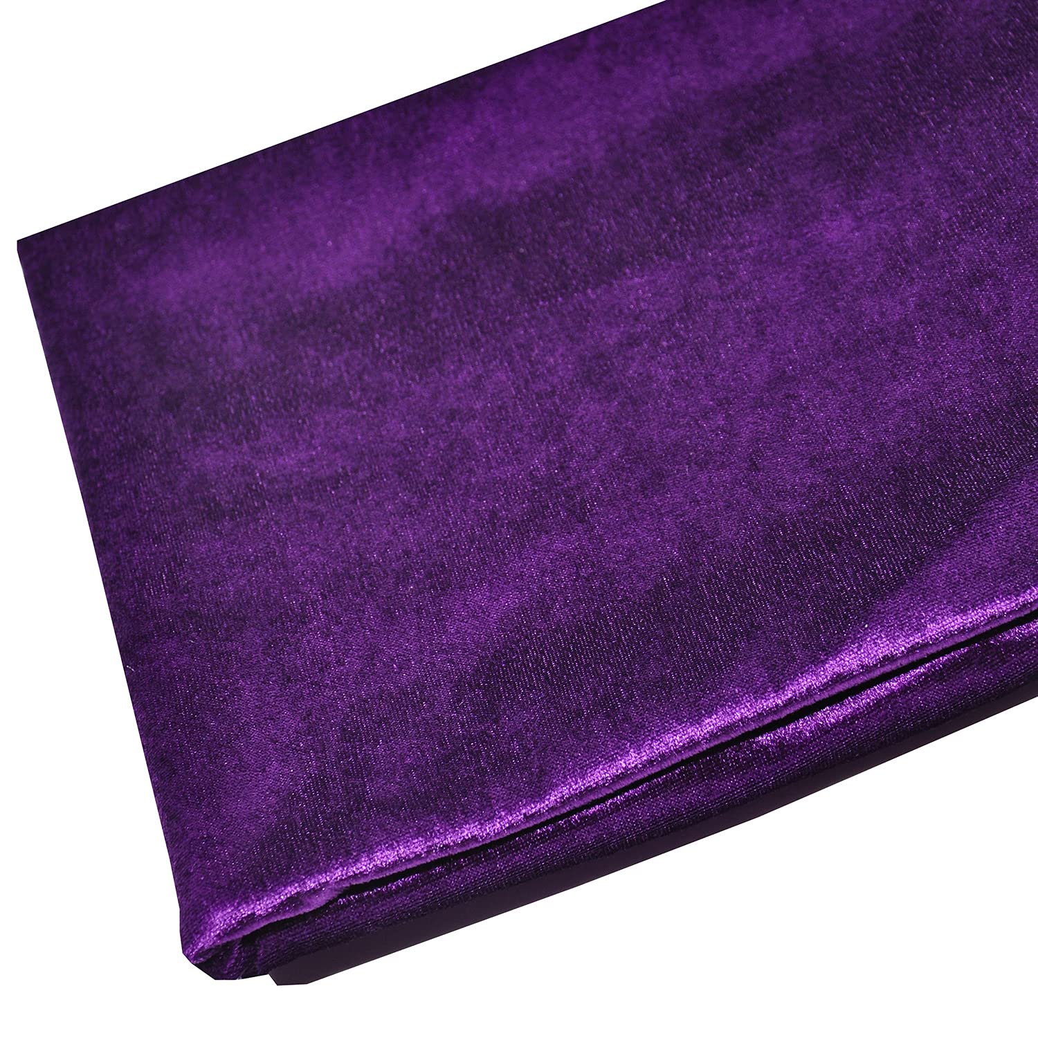 Stretch Velvet 60 Inches Width by The Yard Entelare(Purple 2Yards)