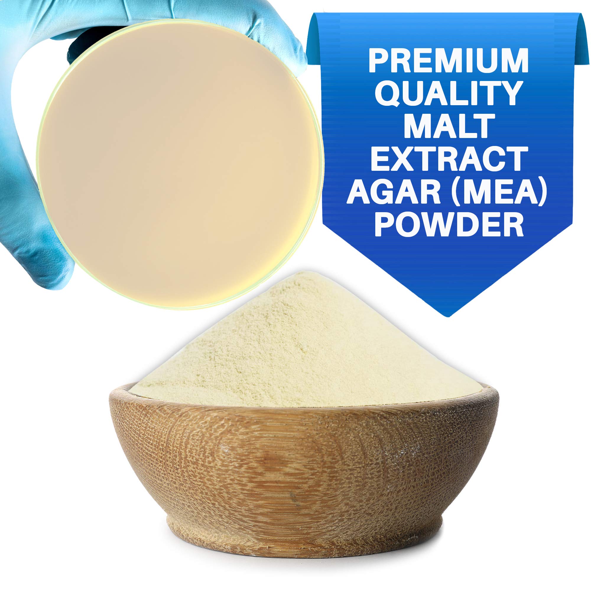 Malt Extract Agar Powder 100g by Evviva Sciences, Can Make Over 100 Agar Petri Dishes, for Mold & Fungus, Ideal for Mushrooms & Science Projects