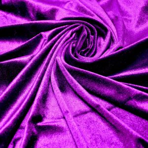 stretch velvet 60 inches width by the yard entelare(purple 2yards)