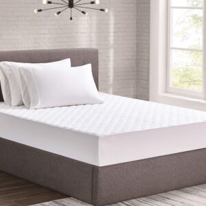 Truly Calm Home for Health - Silver Cool Collection - King Mattress Pad (78" x 80") - Antimicrobial Treatment, White