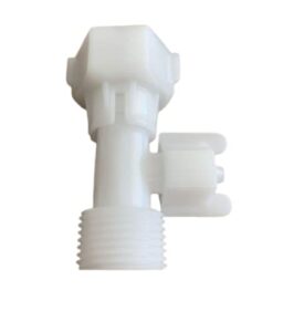 leonking bidet us plastic t adapter 7/8"(15/16"), 1/4" inch hose attachment side 3 way connector with rubber washer