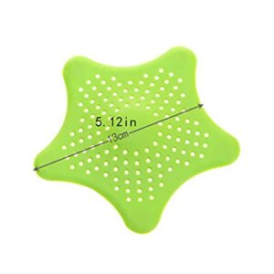 HLLMX, LLMX 4 PCS Starfish Hair Catcher Bathroom Drainage Net Kitchen Filter Cover Bathtub Drainage Net Hair Catcher Is Used To Prevent Blockage Of Kitchen And Bathroom Drainage Outlets