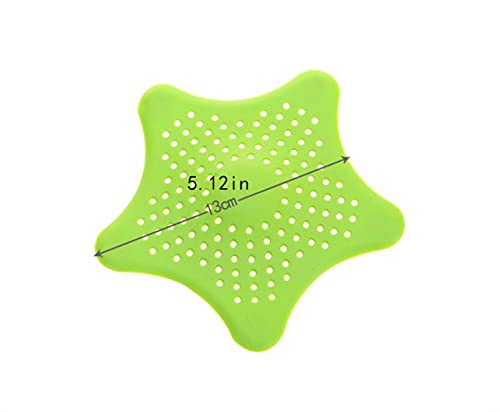 HLLMX, LLMX 4 PCS Starfish Hair Catcher Bathroom Drainage Net Kitchen Filter Cover Bathtub Drainage Net Hair Catcher Is Used To Prevent Blockage Of Kitchen And Bathroom Drainage Outlets