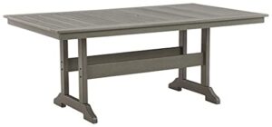 signature design by ashley p802-625 visola dining table, gray