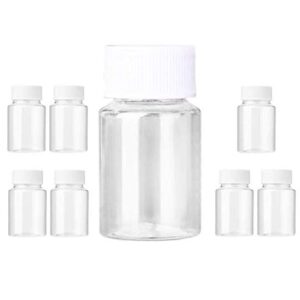 Duehut HLLMX 8 PCS Plastic Clear Empty Bottle Pill Bottle Container Chemical Reagent Bottle Liquid Bottle Solid Powder Bottle 20ML