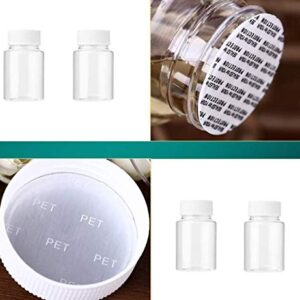 Duehut HLLMX 8 PCS Plastic Clear Empty Bottle Pill Bottle Container Chemical Reagent Bottle Liquid Bottle Solid Powder Bottle 20ML