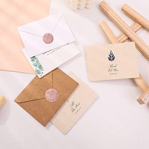 Pink Forest Thank You Sticker , Wedding Souvenirs Seal Lable , 500pcs Romantic Pink Bronzing Sticker for Greeting Cards, Flower Bouquets , Mailers Bag