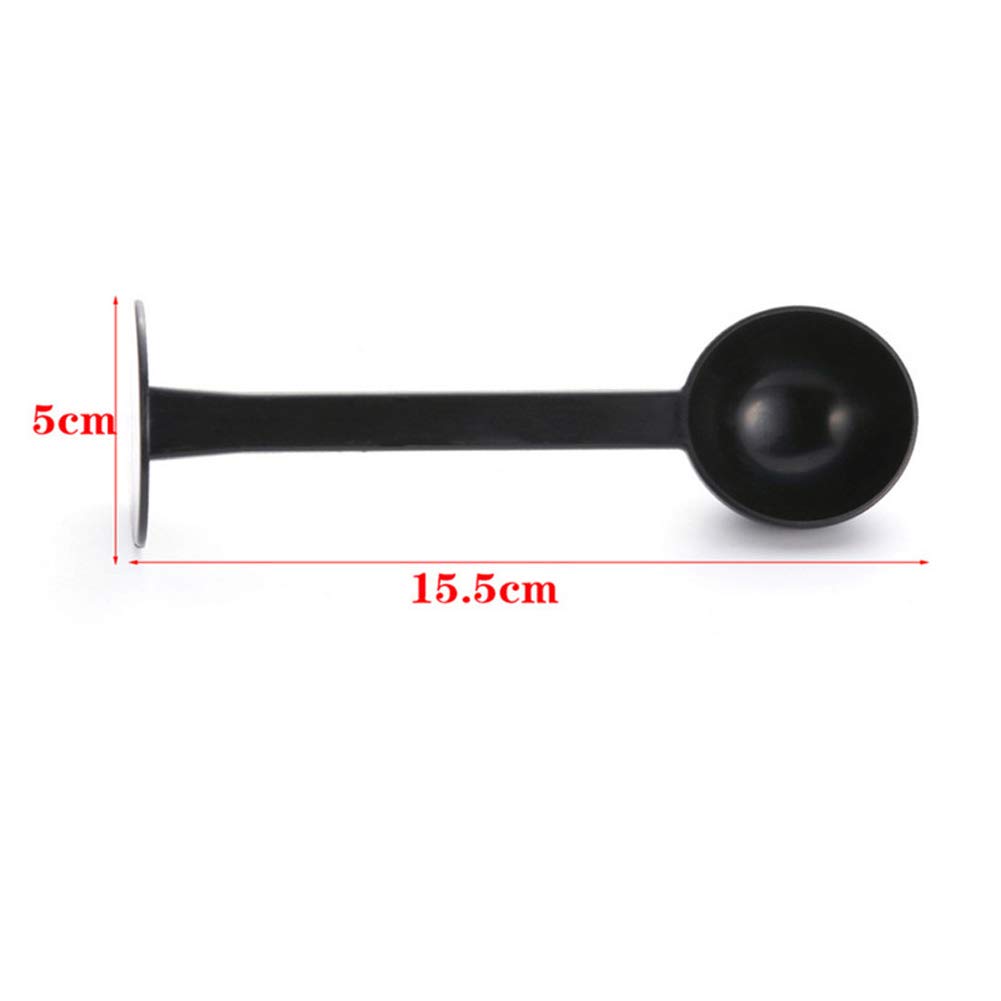 2pcs 10g 2-in-1 Plastic Coffee Measuring Spoon Coffee Scoop for Ground Coffee Tea Salt Dessert Sugar with Pressed Bottom Cooking Spoon Tool Accessories