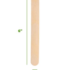 Comfy Package [1000 Count] Jumbo 6 Inch Wooden Multi-Purpose Popsicle Sticks, Craft Sticks for ICES, Ice Cream, Waxing, Tongue Depressor Wood Sticks (Formerly Comfy Package)