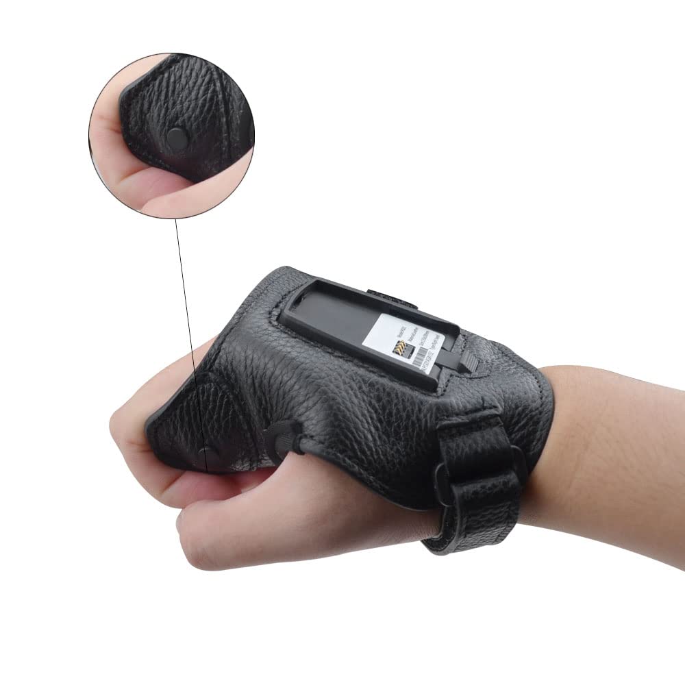 Posunitech Finger Trigger Glove Right Hand for 1D/2D Imager Mini Pocket Barcode Scanner Warehouse Pickup, Wearable Wrist Straps Hands-Free Wireless Storage Reader