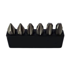 JIS B4633 1/4" Hex Screw Driver Bits | Made in Japan (+1 +2 +3 X 25.4mm - 6 Pcs)