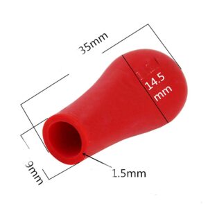 20pcs Latex Rubber Cap Red Latex Rubber Dropper Head Cap Ball Pipette Dropper Rubber Bulb for Glass Pipette Laboratory Supplies Accessories