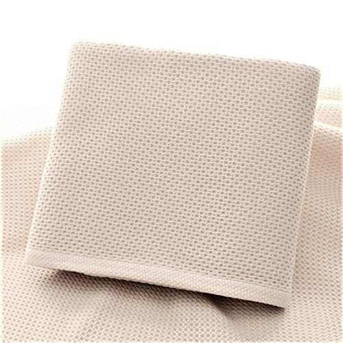 ANEWAY Kitchen Towels 100% Cotton Waffle Weave Dish Towel for Cleaning Drying Dishes Extra Absorbent and Soft, Dish Cloth,13 x 28 in(Beige-4 Pack)